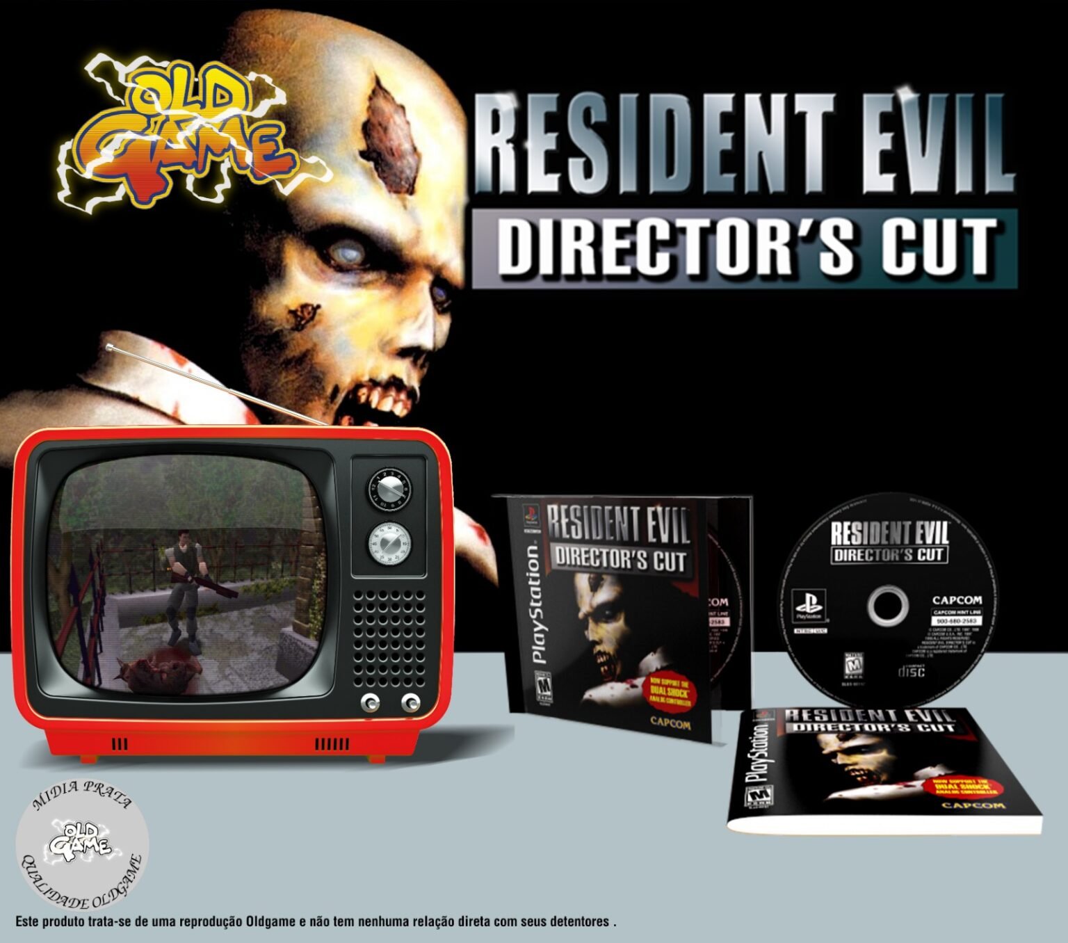 RESIDENT EVIL DIRECTOR’S CUT – PSONE – Old Game (11) 9 1684-5873